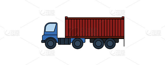 集装箱卡车图标