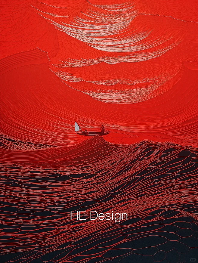 Midjourney 插画·冲浪_7_HE Design_来自小红书网页版_看图王-花瓣网