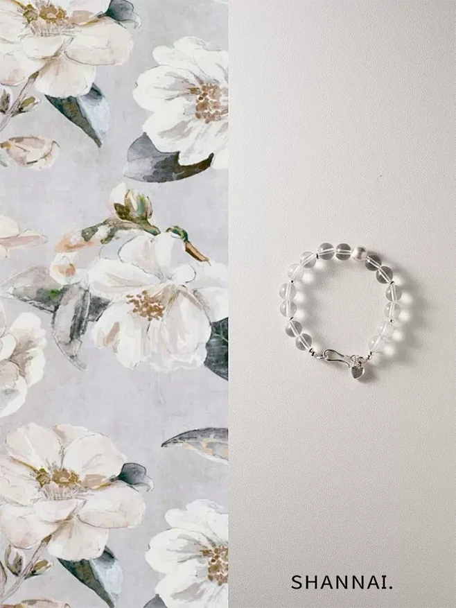 shannai原创「月白风清」天然白水晶手串新中式国风小众轻奢手链-淘宝网-花瓣网