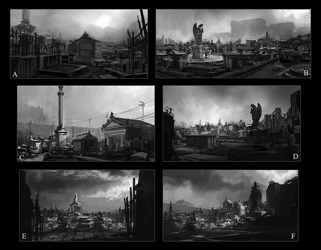 Infamous 2 - Visual Development Thumbnails 2-花瓣网