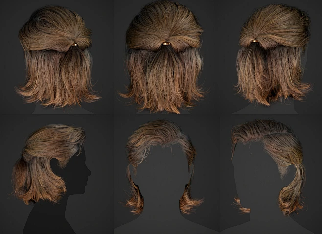 Realtime Hair - With breakdowns UE5-花瓣网