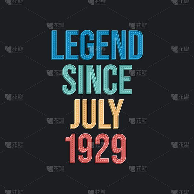 Legend since July 1929 - retro vintage birthday ty