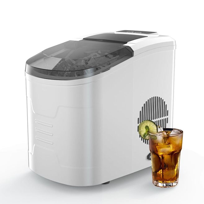 JOMAYZER Outdoor Ice Maker, DC/AC 12V-240V 26lbs/24H Portable ...