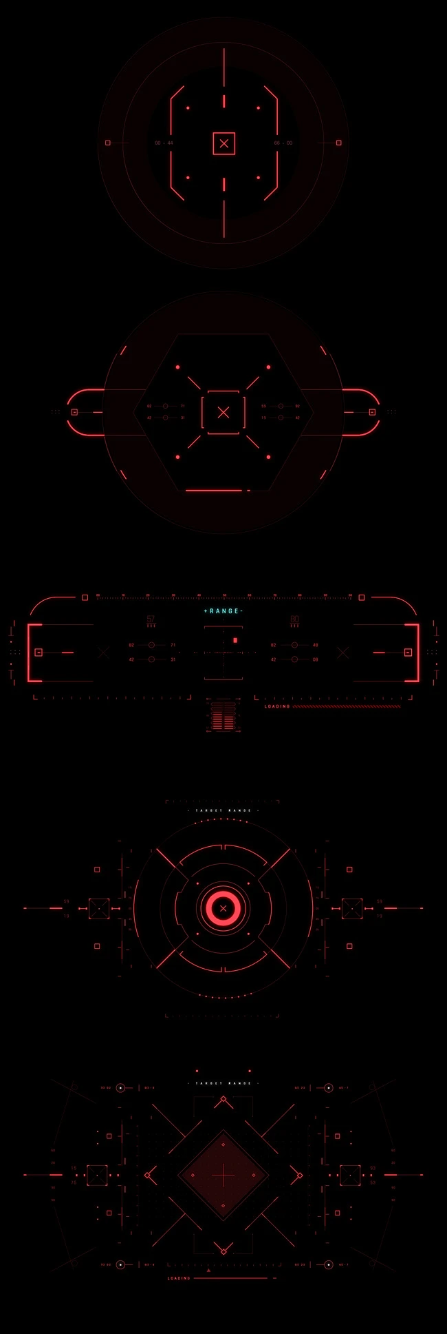 [单独购买] 潮流炫酷未来科幻赛博朋克HUD元素UI界面设计AE预设脚本插件素材 Videohive – Cyberpunk HUD UI 500+插图9-花瓣网