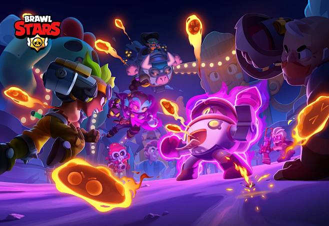 可能是包含下列内容的图片：上面的文字是“BRAWL STARS”