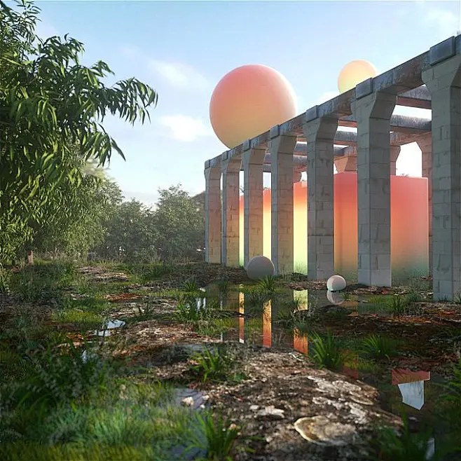 C4D 渲染 电商场景 大促 C4D首页 C4D模型 3D模型库 HDRI 环境贴图 材质 纹理 渲染 IES灯光 HDRI 作品模型 灵感 立体 电商页面 (1021)-花瓣网