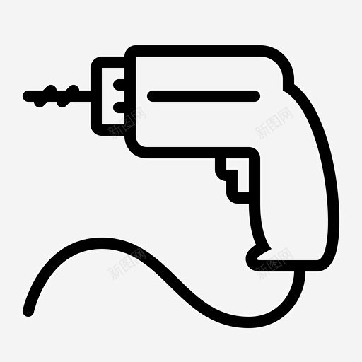 钻头工具电动工具图标 标识 标志 UI图标 设计图片 免费下载 页面网页 平面电商 创意素材