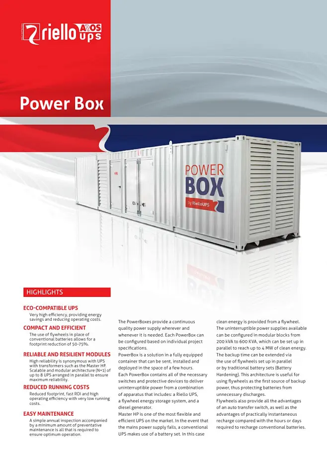 Riello ups powerbox containerised ups : Ecopowersupplies: PowerBox is a ...