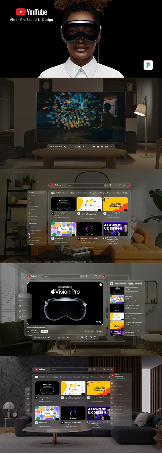 Spatial UI design :: Behance-花瓣网