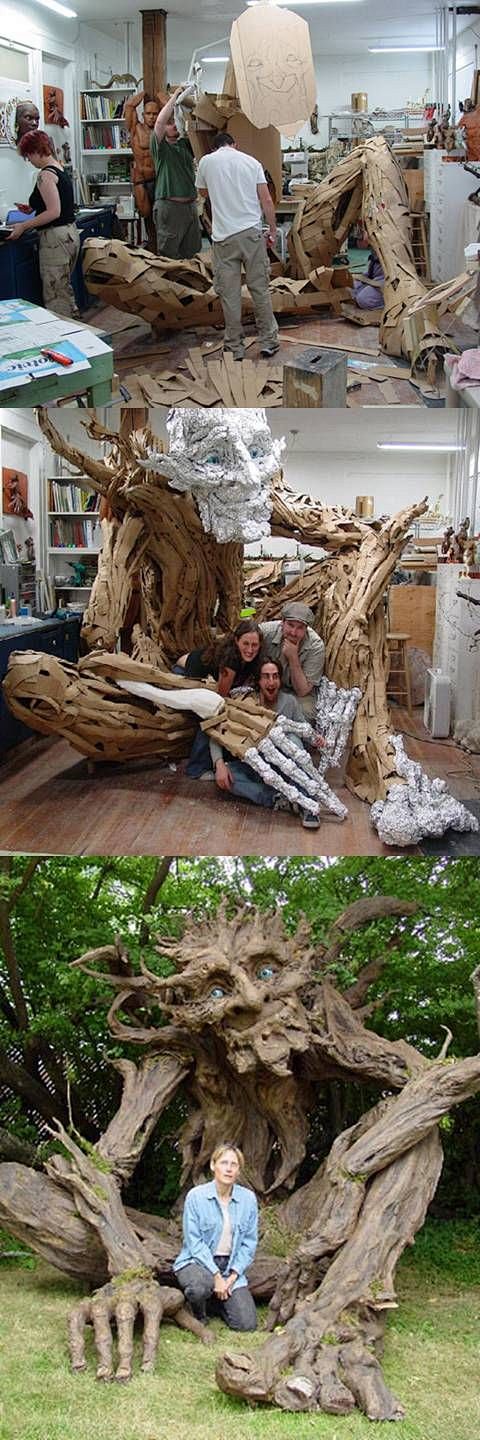 //Seattle sculptress Kim Graham and her team made this amazing troll ...
