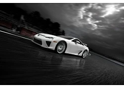 白色跑车摄影素材-花瓣网