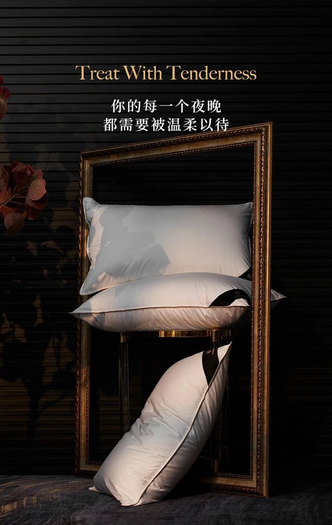 Careseen五星级酒店95白鹅绒枕头颈椎羽绒枕护颈单人枕芯米克枕-tmall.com天猫-花瓣网