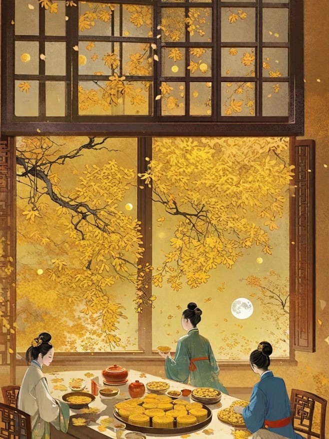 赏月～｜图/丁小兮