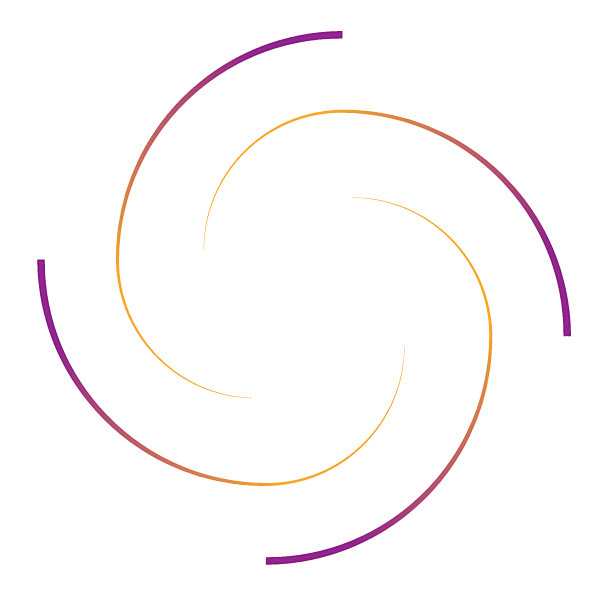 黄金螺旋线绘制logo