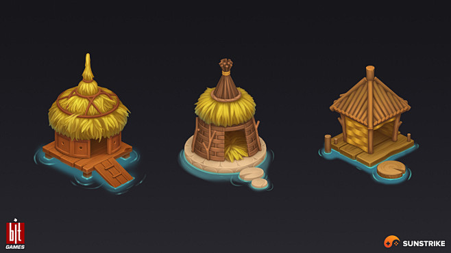 Architectural environment objects-花瓣网