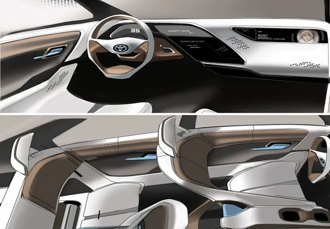 toyota concept: Interiors Rendering, Interiors Sketch, Cars Interiors, Interiors Cars ...