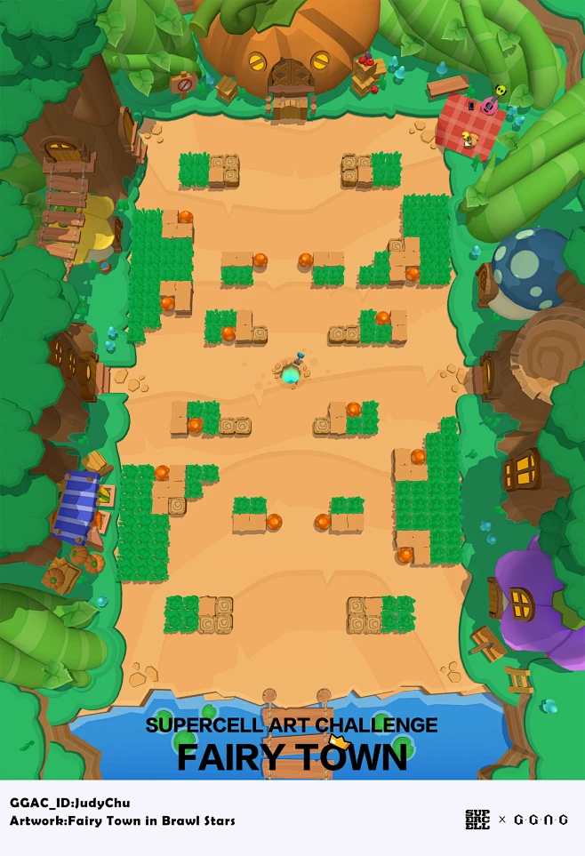 SUPERCELL ART CHALLENGE: Fairy Town, Judy Chu : For SuperCell Art ...