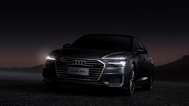 奥迪A6L矩阵大灯-花瓣网