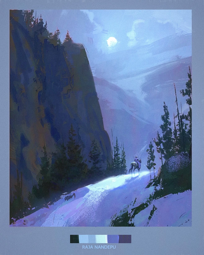 {插画系列}西方写实场景01-花瓣网