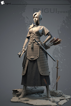 pugui游戏--16期精品班高模作品-花瓣网|陪你做生活的设计师 | 樊星甫 (1)