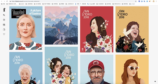 Mercedes deBellard, Portrait Illustrator Folio illustration agency