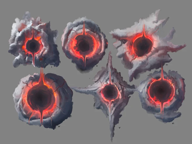 Magic the Gathering - March of the Machines Portal sketches -花瓣网