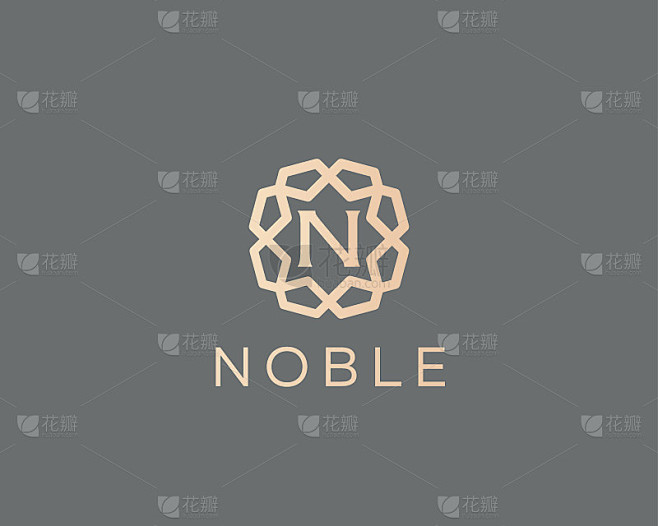 Premium letter N标志矢量图标设计。奢华珠宝架