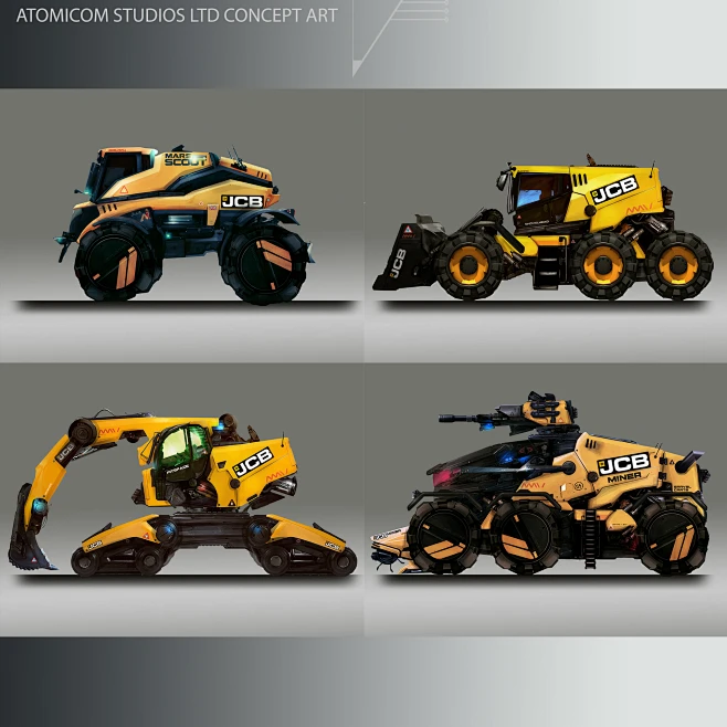 JCB: Mars Pioneer, David Cottrell-Jones图片_科幻 机甲 机械 载具图片素材-花瓣网