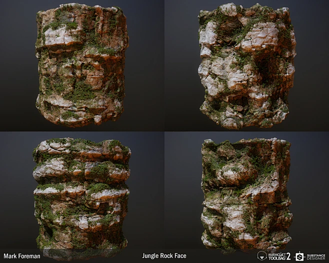 Jungle Rock Face Substance-花瓣网