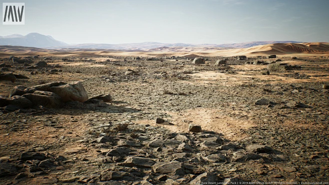 UE4 Dune Desert Landscape-花瓣网