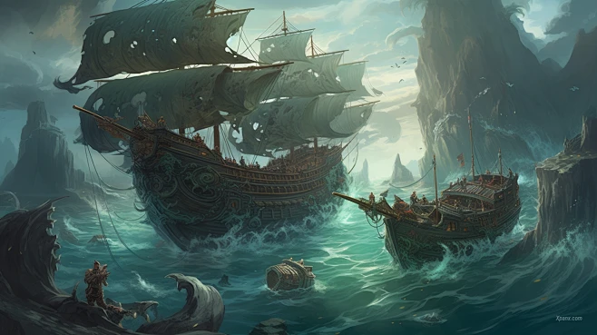 AI绘画_Prompts_Osh_Klept_Create_an_image_of_a_great_battle_between_the ...
