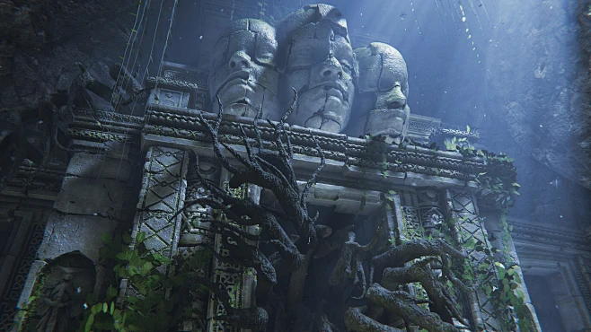 Cursed Ruins, Victor Kam : Scene done in Unity modeled with 3DCoat ...