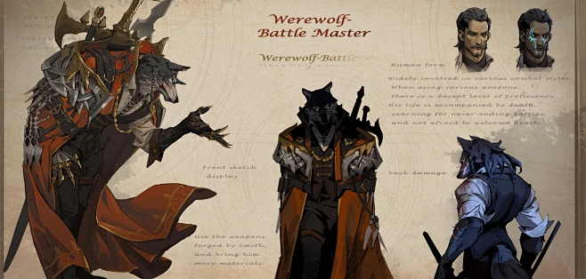 DND-Werewolf- Battle Master-花瓣网