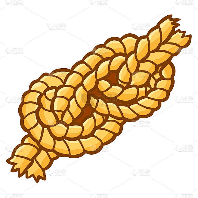 卡通风格的绳结