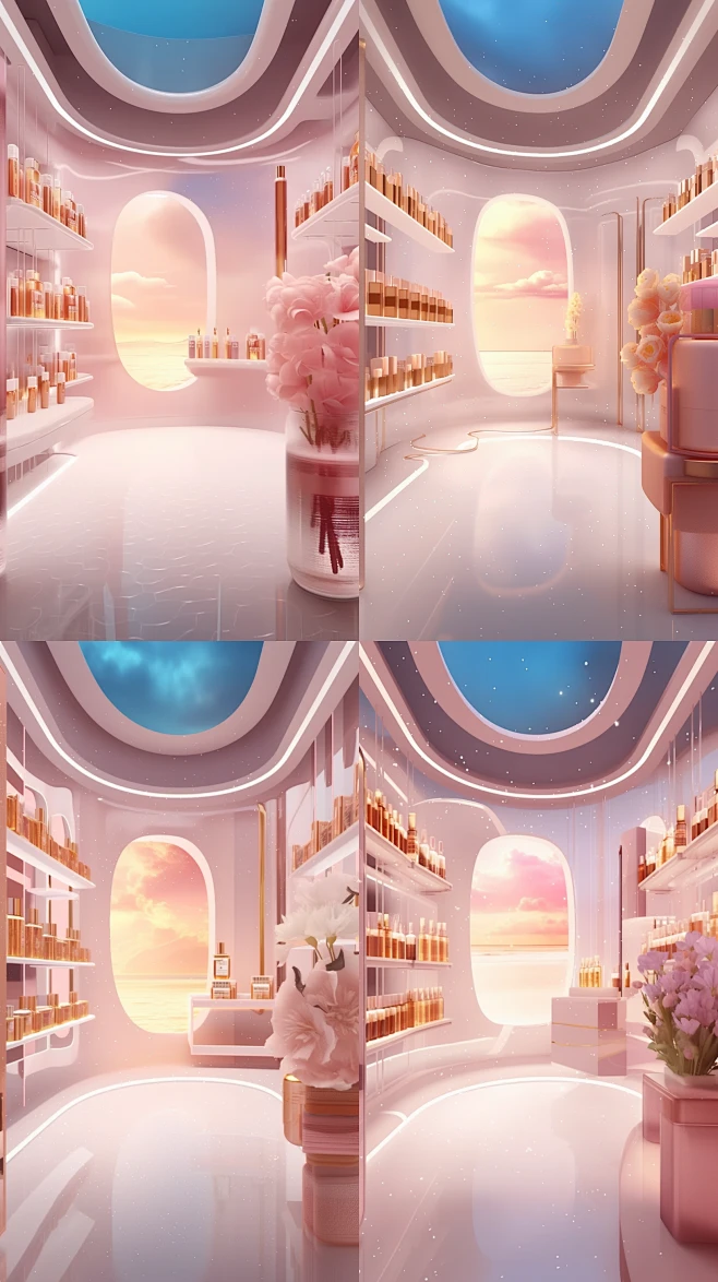 A_futuristic_skin_care_shop_with_a_strong_sense_of_3D__75f96c27-669a ...