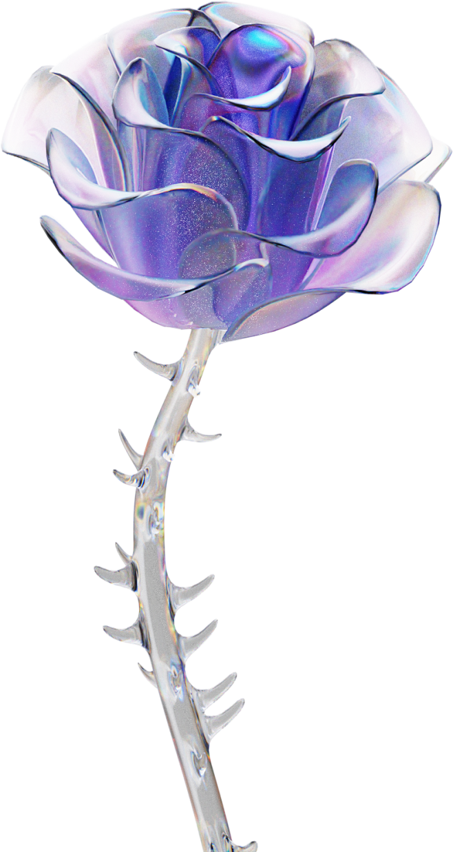 3D Glass Flowers (20)