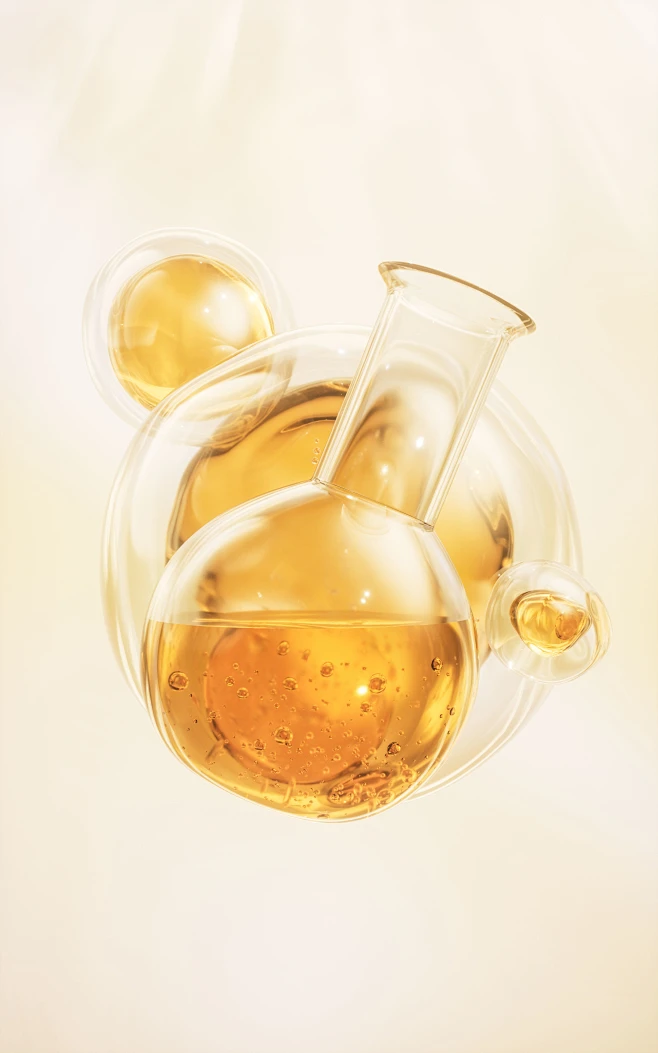 3D Cosmetics Liquid Bubbles :: Behance-花瓣网