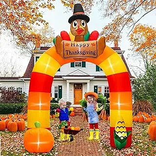 10Ft Thanksgiving Inflatable Turkey Decoration, Blow Up Turkey Archway ...