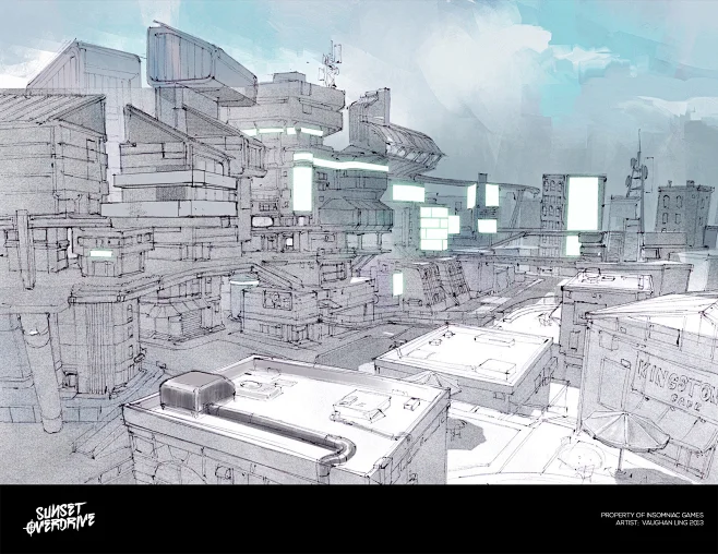 Sunset Overdrive Environment Visdev, Vaughan Ling : Sunset Overdrive ...