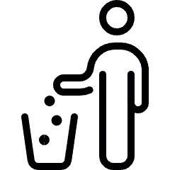 Garbage Throw Icon from Ultimate Light Set-花瓣网