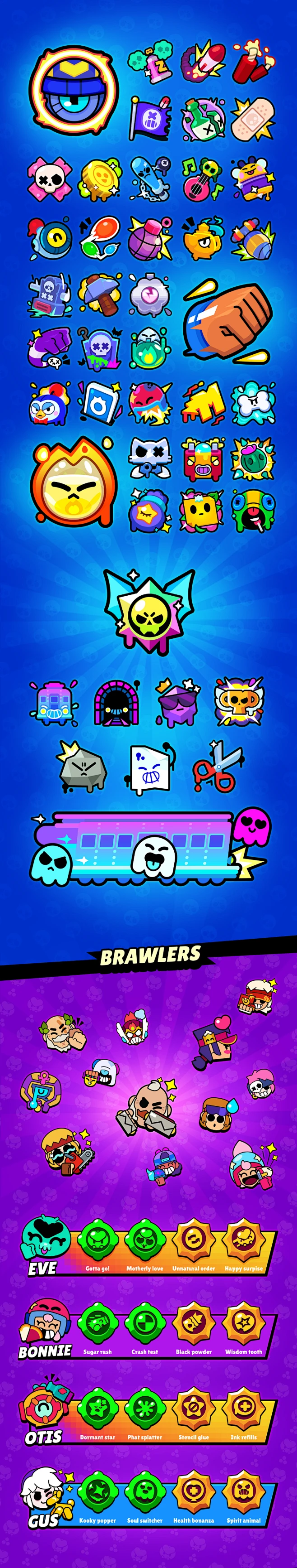 Brawl Stars UI Art 2022 on Behance-花瓣网