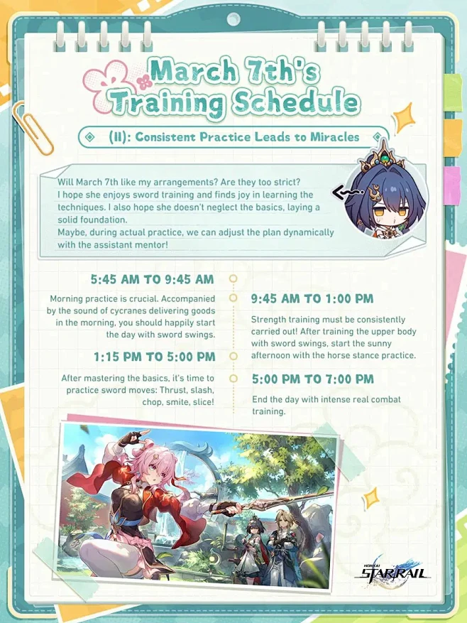 Yunli's Teaching Journal: March 7th's Exclusive Sword Training Edition ...