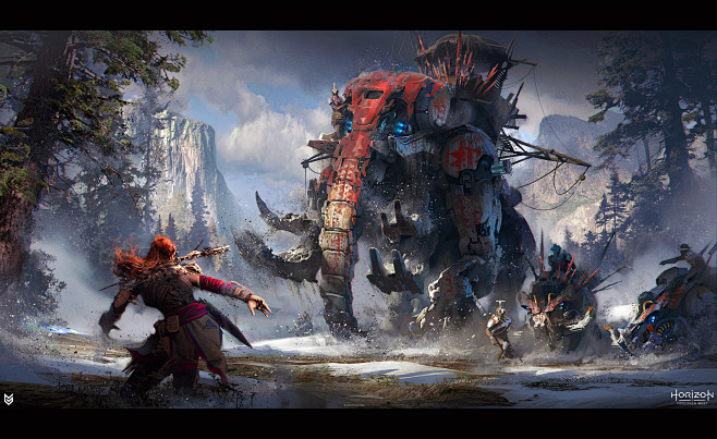 {游戏系列}日本 Horizon Zero Dawn地平线 零之(UI,角色，场景)图片_{游戏系列}日本 Horizon Zero Dawn ...