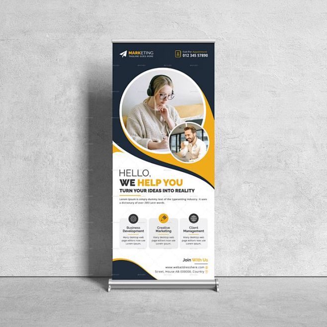 Corporate Roll Up Banner