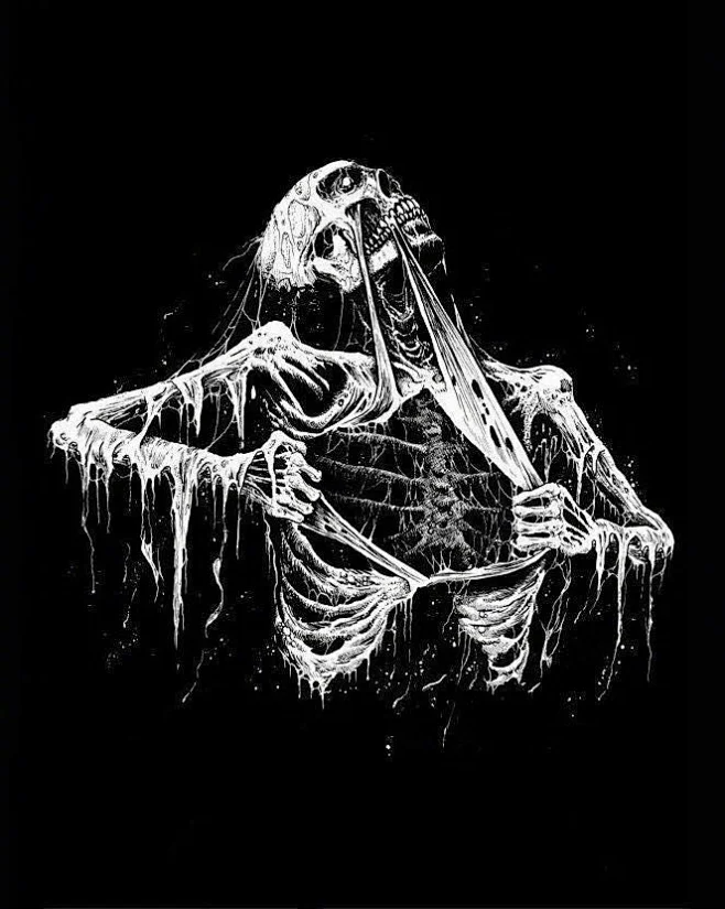 美国插画师 Mark Riddick的黑暗风死灵插画-花瓣网