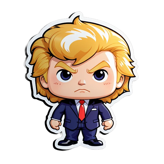 Chibi Trump贴图贴纸-花瓣网