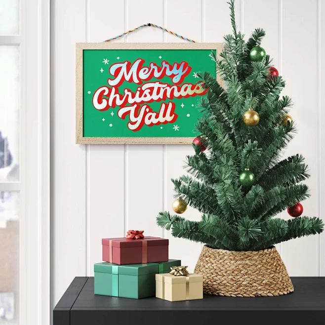22" Mini Artificial Christmas Tree - Wondershop™, 3 of 5-花瓣网