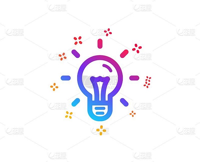 Idea icon. Light bulb sign. Vector