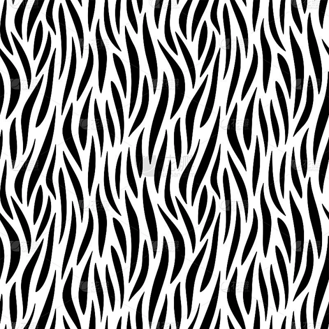 Seamless Zebra Pattern Texture Vector素材-花瓣网