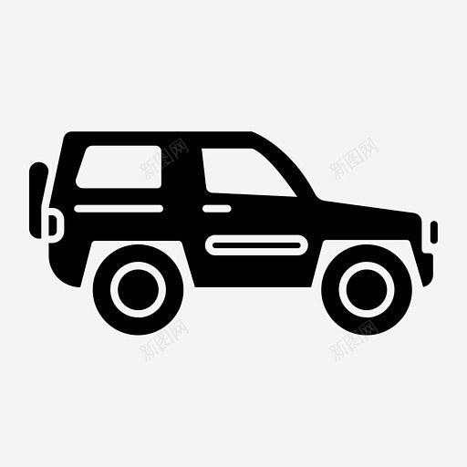 汽车侧面suv图标 UI图标 设计图片 免费下载 页面网页 平面电商 创意素材